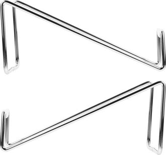 BESPORTBLE LAPYAPPE 2 St&uuml;ck Metall Weinflaschenhalter Silberfarben Einfacher Stil Robustes Eisen Weinregal Kleiner Flaschenst&auml;nder Weinaufbewahrung Stilvolles Ti