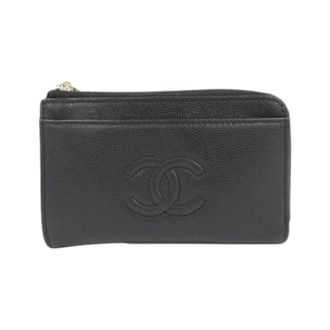Chanel Pre-owned Porte-cartes - Femme - Pre-owned - Noir - Taille: ONE Size