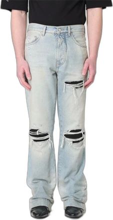 Amiri MX1 Jean Droit &Eacute;vas&eacute; - Homme - Jeans - Bleu - Taille: W32