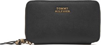 Tommy Hilfiger Geldb&ouml;rse Tommy Hilfiger Th Leather Med Za Wallet AW0AW18939 Schwarz