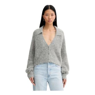 Munthe Roxas Cardigan - Femme - Pulls - Gris - Taille: 40 FR