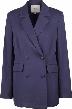 Alessia Santi Femme, Vestes, Bleu, Taille: 42 FR Giacca doppiopetto