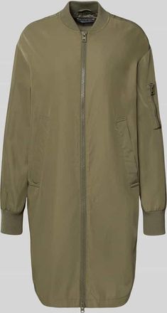 Jake*s Casual Mantel mit elastischen Ärmelabschlüssen