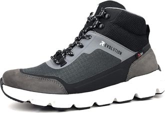 Rieker Damenschuhe Stiefel Schn&uuml;rer Grau Freizeit, Schuhgr&ouml;&szlig;e:42 EU