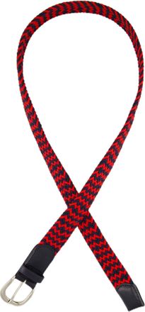 Ulla Popken Damen große Größen Übergrößen Plus Size Flechtgürtel, zweifarbig, Spitze in Lederoptik salsa 145 828111530-145