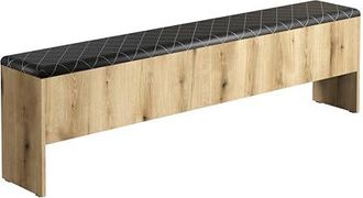 Trendteam Esteban - Sitzbank - Evoke Eiche/Anthrazit - Aufbewahrungsbank inklusive Polsterung - (BxHxT) 185 x 54 x 30 cm - Polsterbank mit Stauraum