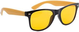 4sold Correction nuit driving jaune lentilles, lunettes de soleil lunettes de soleil écaille marron uV400 füllend entièrement protection. hommes, femmes, un