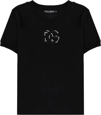 Dolce & Gabbana Femme, Tops, Noir, Taille: 44 FR T-shirt