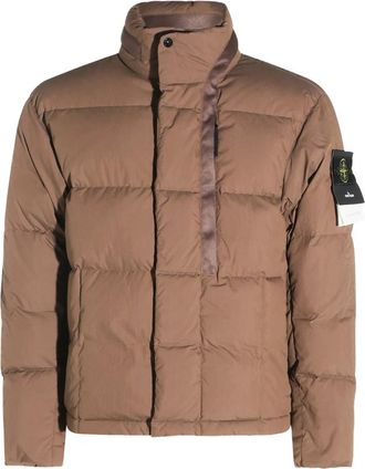 Stone Island Logo-patch Quilted Padded Jacket