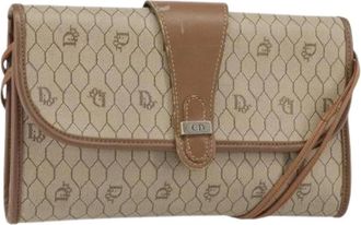 Dior Sac bandouli&egrave;re vintage Pre-owned - Femme - Pre-owned - Beige - Taille: ONE Size
