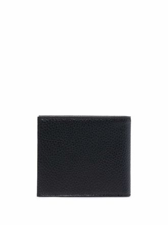 Emporio Armani Embossed Logo Leather Wallet - Black