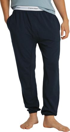 Calvin Klein Herren Jogginghose Jogger aus Stretch-Baumwolle, Schwarz (Black), S