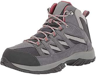 Columbia CRESTWOOD MID WATERPROOF Chaussures Montantes De Randonn&eacute;e Et Trekking imperm&eacute;ables Femme, Gris (Graphite x Daredevil), 38.5 EU