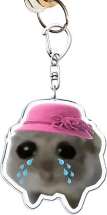 Generic Porte-cl&eacute;s en acrylique hamster, porte-cl&eacute;s animal dr&ocirc;le, porte-cl&eacute;s animal en acrylique, porte-cl&eacute;s animal amusant, porte-cl&eacute;s cr&eacute;atif sac &agrave; dos, c, 