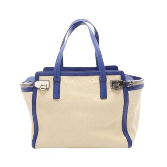 Ferragamo Pre-owned Canvas Handtasche - - Pre-owned - Damen - Beige - ONE SIZE