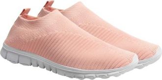 Holibanna Chaussures de Sport D&eacute;contract&eacute;es pour Femmes L&eacute;g&egrave;res et Respirantes en Maille Creuse Rose Taille 40 Semelle Antid&eacute;rapante et R&eacute;sistante &agrave; LUsure pour