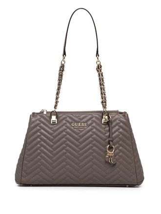 Guess Co sac port&eacute; &eacute;paule Anning - Marron