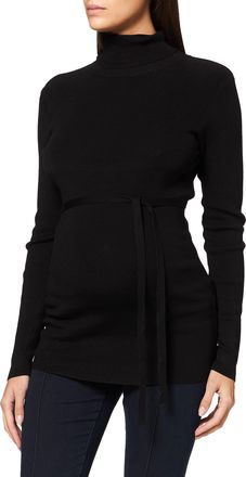 Bestseller Damen MLJACINA L/S Knit Rollneck TOP A. Rollkragenpullover, Black, L