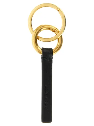 Jil Sander Logo Keyring - Black