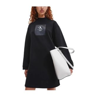 Calvin Klein Gestricktes Midikleid - Aufsehenerregender Stil - - Dresses - Damen - Schwarzk - S