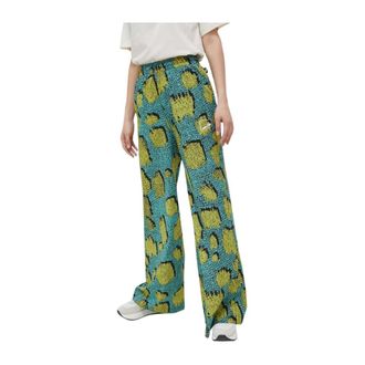 Puma Uptown Wide Leg Hose - - Sport - Damen - Gr&uuml;n - M