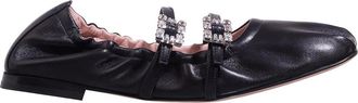 Roger Vivier Ballerinas - Mini Strap Strass Soft Ballerina - Gr. 39 (EU) - in Schwarz - f&uuml;r Damen