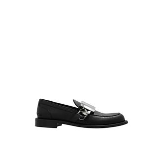 J.W.Anderson Logo-gepr&auml;gte Chain-Linked Loafers - - Shoes - Damen - Schwarzk - 35 EU