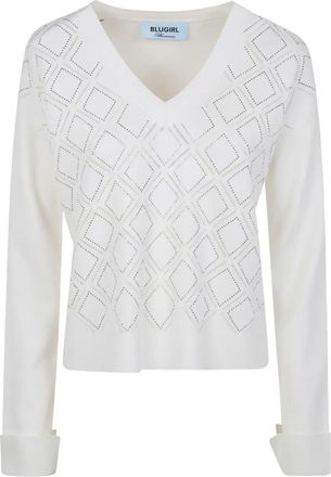 Blugirl Viscose V Neck Sweater