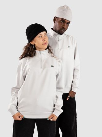 Lacoste Hight Neck Double Face Half-Zip Sweat gris