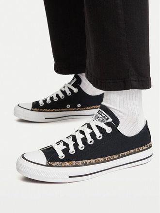 Converse Sneakers aus Stoff CHUCK TAYLOR ALL STAR LEOPARD A19180C Schwarz