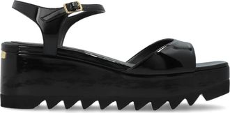 Stella McCartney Femme, Chaussures, Noir, Taille: 41 EU Sandales compens&eacute;es Elyse