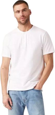 Levi's Mens SS HM Henley Shirt, White +, X-Large