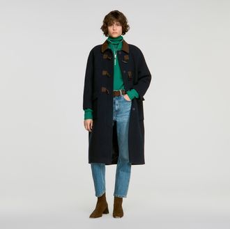 Sandro Dufflecoat aus Doubleface-Wolle
