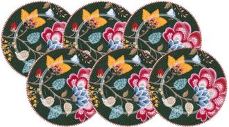 Pip Studio Fantasy Green Brotteller 17cm Set6