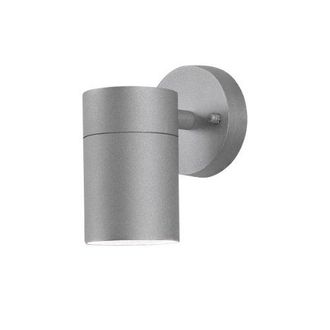 Konstsmide Modena 7657-300 Wandleuchte Wandspot B: 7,5cm T: 13cm H: 12cm / 1x35W / IP44 / lackiertes Aluminium / grau