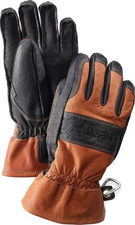 Hestra Outdoor Fält Guide 5-Finger Handschuhe Fingerhandschuhe Lederhandschuhe Herren - Made in the EU mit Futter Winter Herbst-Winter - 10 HS dunkelbraun