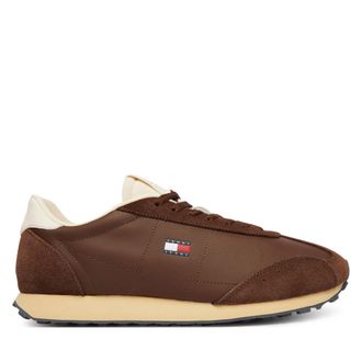 Tommy Jeans Sneakers Tommy Jeans Tjm Retro Runner Archive Mix Mat EM0EM01763 Braun