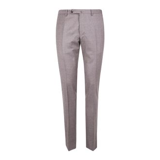 Incotex Pantalon habill&eacute; en m&eacute;lange de laine - Homme - Pantalons - Brun - Taille: XL