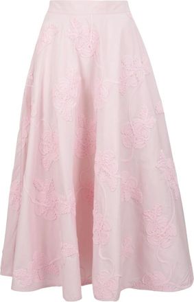 Rotate Rotate Birger Christensen, Femme, Jupes, Rose, Taille: 38 FR Midi Skirts