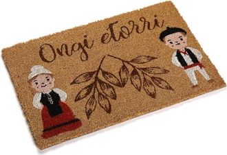 VERSA Paillasson Dantzaris de Style Contemporain, Dimensions (H x L x L) 2 x 40 x 60 cm, Marron