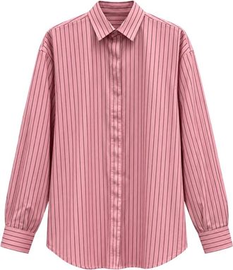 Mars&eacute;m Marsem - Chemise oversize douce - Femme - Blouses et Chemises - Rose - Taille: 36 FR