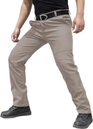 Generic Pantalon tactique extensible pour homme - Pantalon de combat r&eacute;sistant &agrave; la pluie - Pantalon cargo extensible - Pantalon de randonn&eacute;e l&eacute;ger avec taill