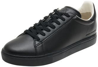 A|X Armani Exchange Herren Paris Embossed Side Logo Sneaker, Black+Black RTL, 46 EU