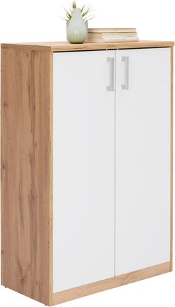 Xora Kommode, Wei&szlig;, Eiche Wotan, Holzwerkstoff, 3 F&auml;cher, 72.0x110.0x36.0 cm, Beim&ouml;bel erh&auml;ltlich, Wohnzimmer, Kommoden & Sideboards, Kommoden