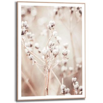 Reinders Gerahmtes Bild, Getrockneter Zweig, Wohnzimmer, Bilder, Wanddeko, Room Decor, MDF, Beige, 70 x 50