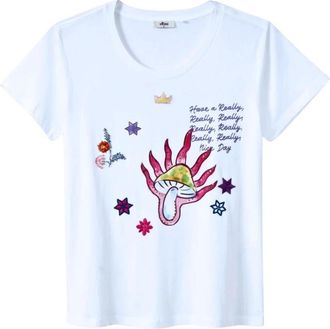 Me369 Femme, Tops, Multicolore, Taille: 42 FR T-Shirt 126S41817