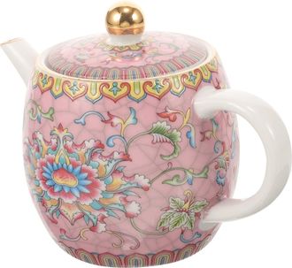 Pretyzoom Keramik Teekanne Vintage Emaille Tee Kessel Hitzebest&auml;ndig Leicht Zu Reinigen Handlich F&uuml;r B&uuml;ro Haushalt Outdoor Picknick