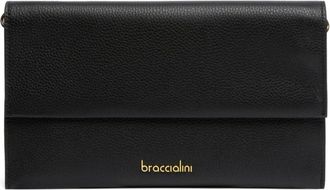Braccialini Femme, Sacs, Noir, Taille: ONE Size Jinny Leather Pouch