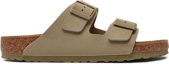Birkenstock Pantoletten Birkenstock Arizona Birko-Flor 1027704 Khakifarben
