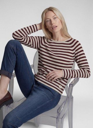 Rabe Strickpullover in Ringel-Optik
